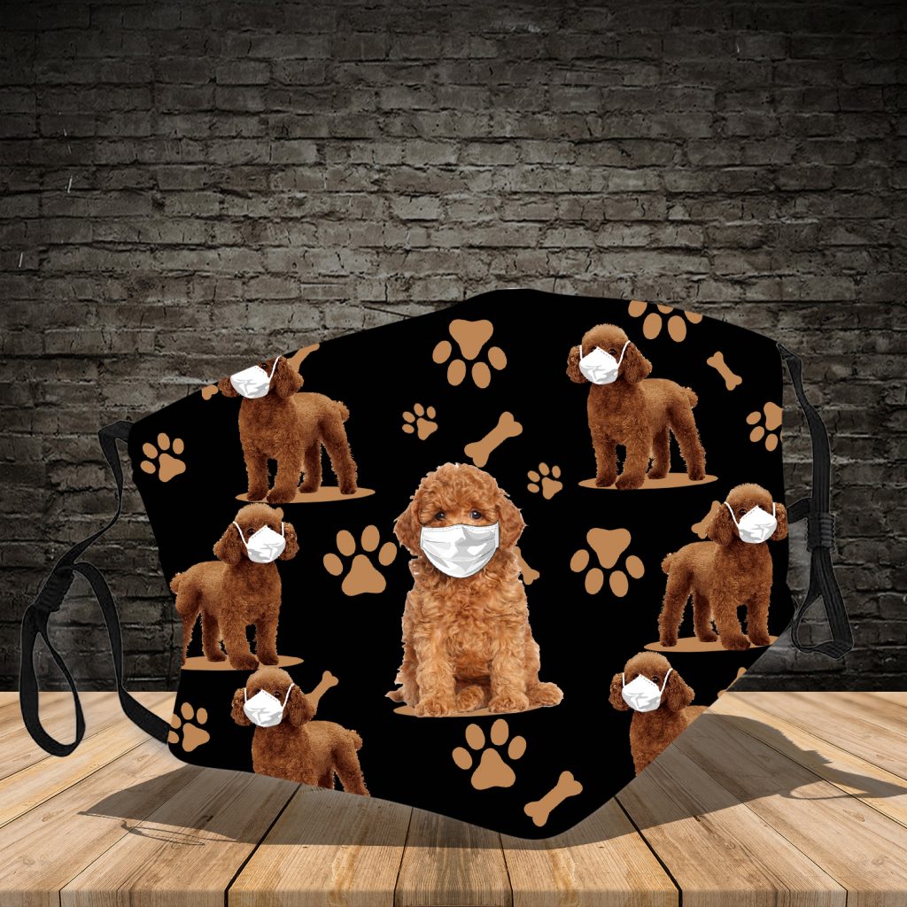 Miniature Poodle Dog Face - FaceMaskAuto.com